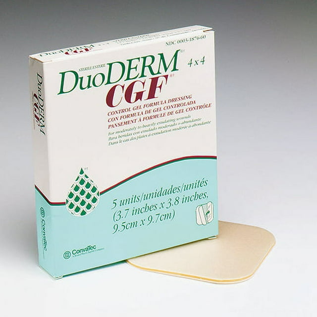 Convatec Hydrocolloid Dressing DuoDERM CGF 4 X 4 Inch Square Sterile ...
