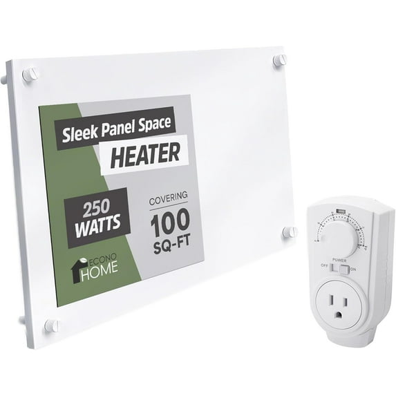 Convection Wall Heater with Thermostat - 250W Electric Wall Mounted ...