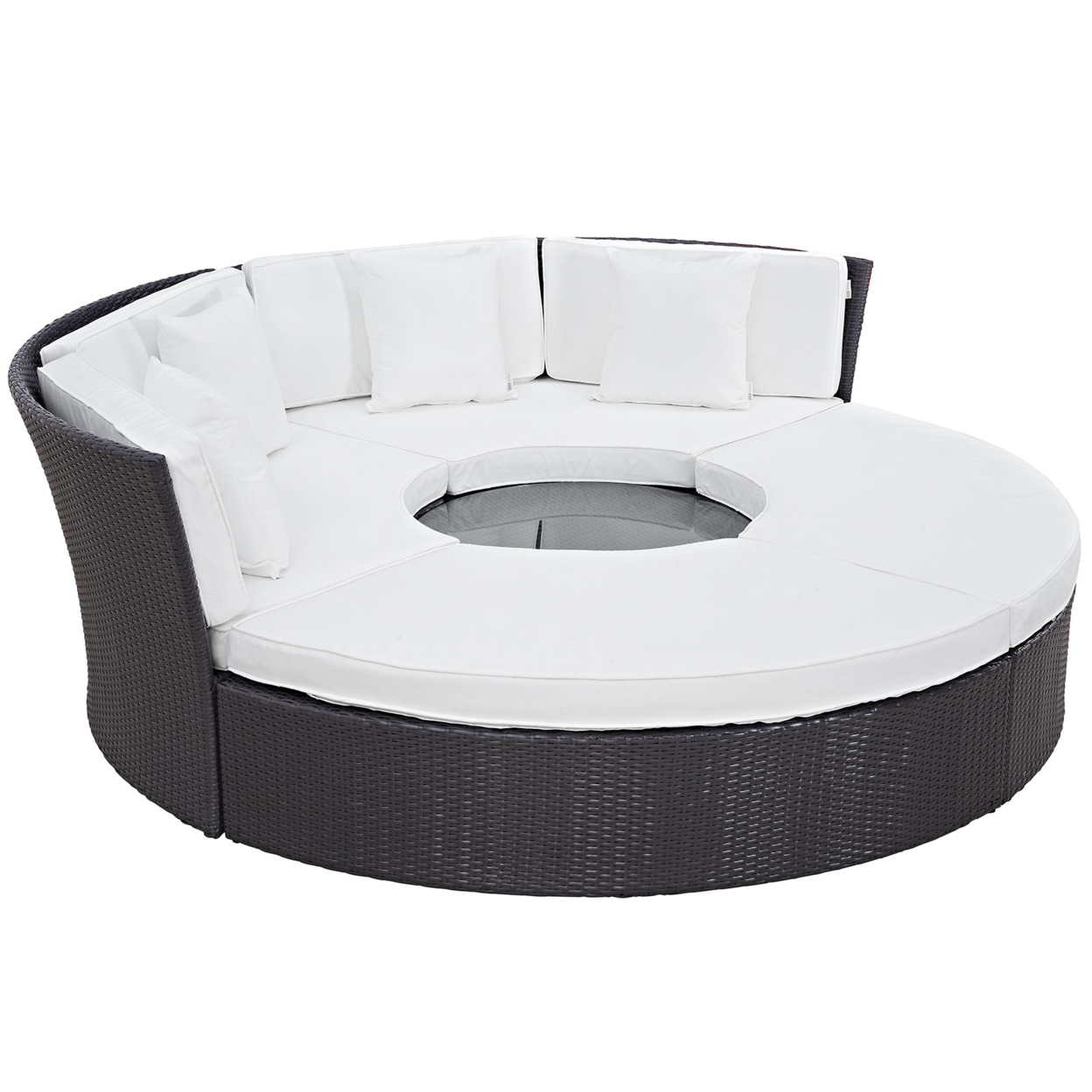 Convene Circular Outdoor Patio Daybed Set - Walmart.com