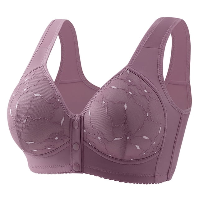 Convenience Bras for Women Front Closure Push up Bra No Underwire Front ...