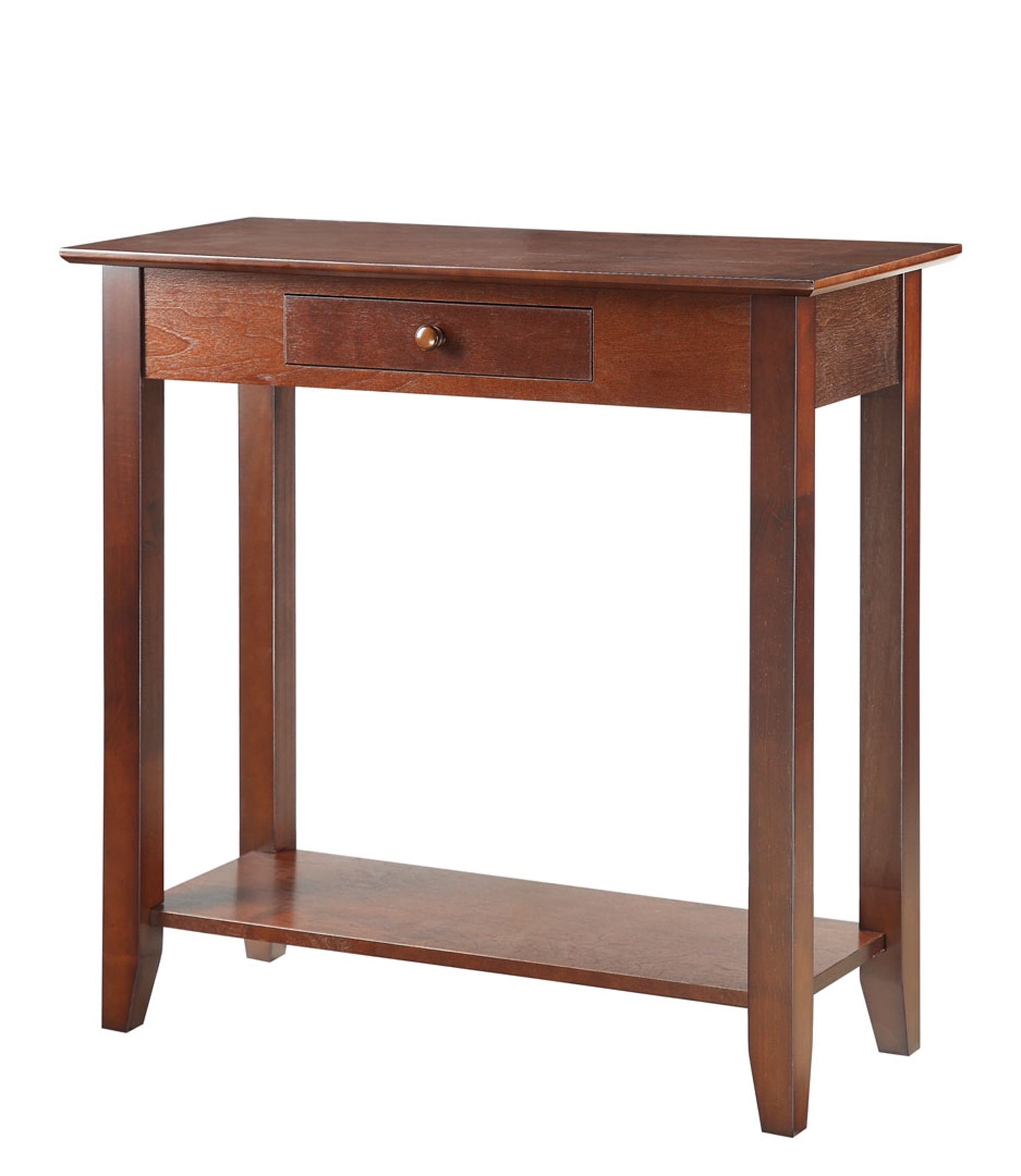 Convenience Concepts American Heritage Hall Table with Drawer and Shelf ...