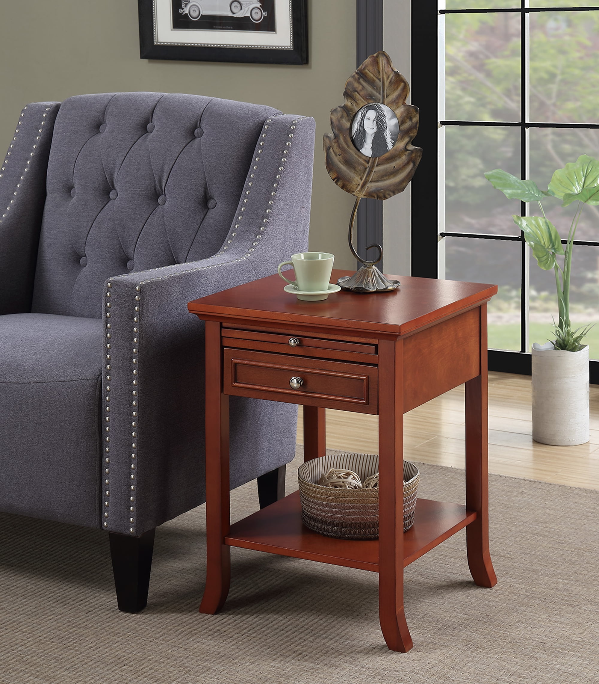 Convenience Concepts American Heritage Logan End Table with Drawer and ...