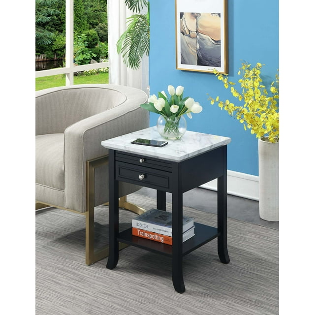 Convenience Concepts American Heritage Logan End Table with Drawer and ...