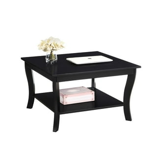 square cafe table black
