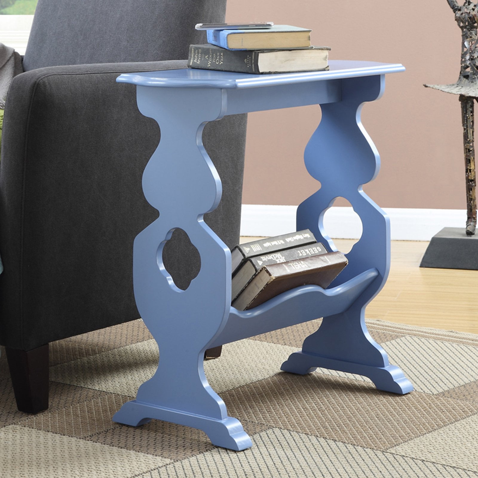 Convenience Concepts American Heritage Willow End Table with Magazine ...