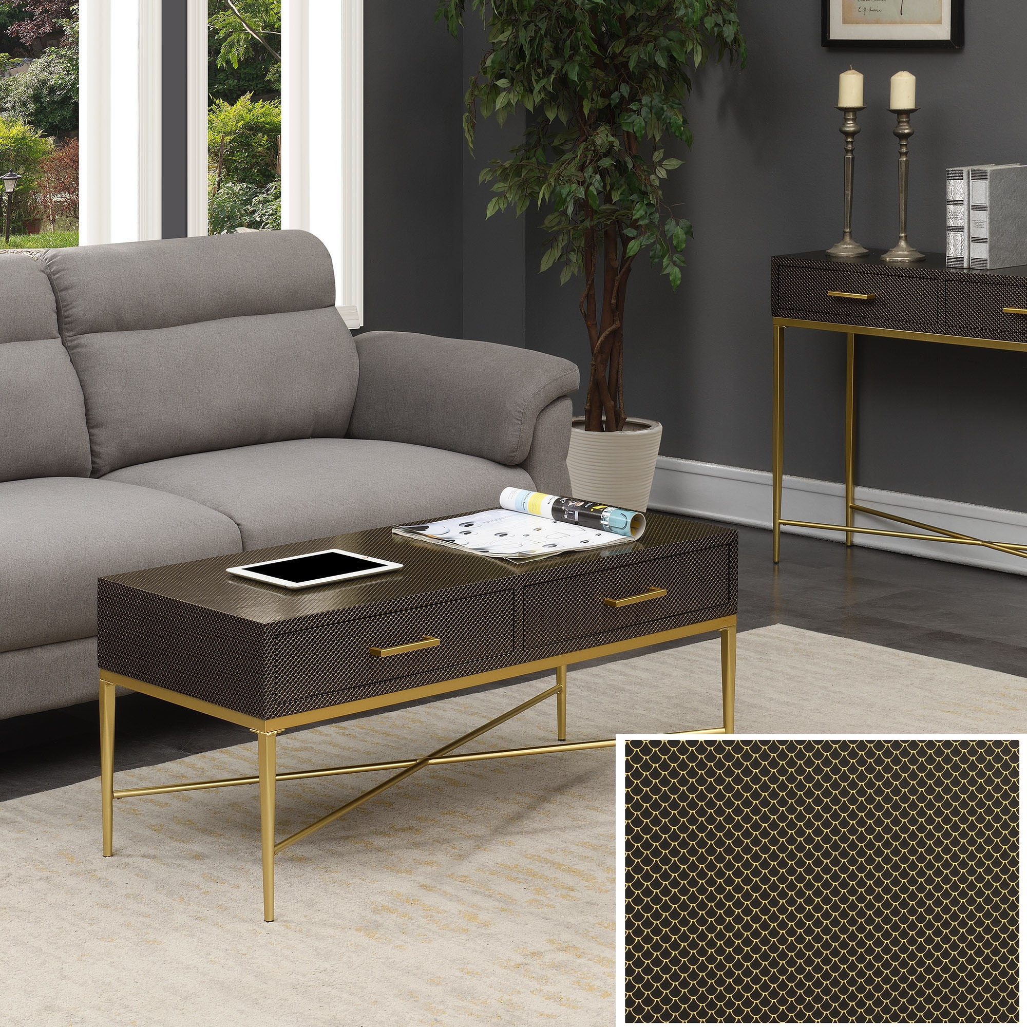 Convenience Concepts Ashley Coffee Table, Multiple Colors - Walmart.com