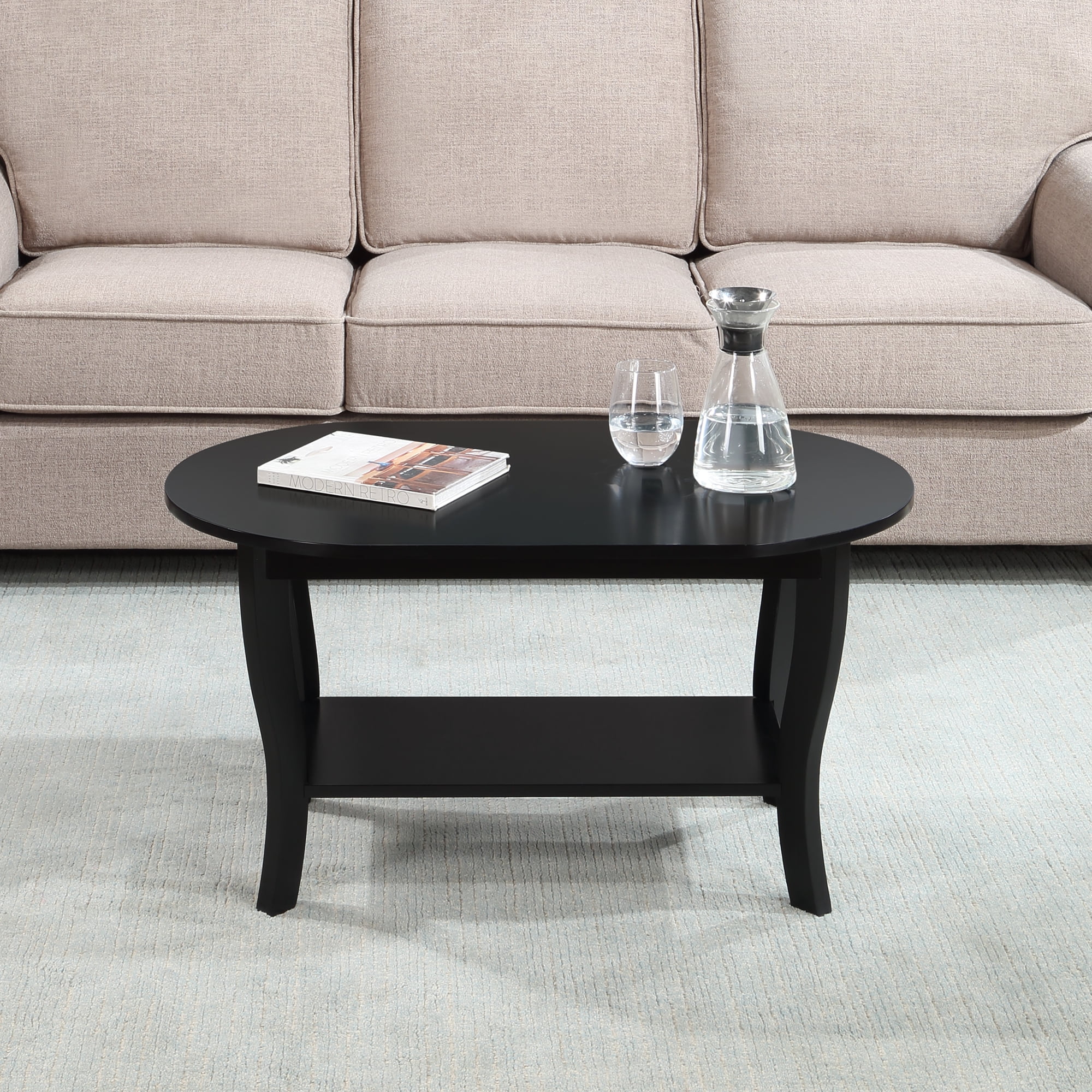 Convenience Concepts Classic Storage Oval Medium Density Fiberboard ...