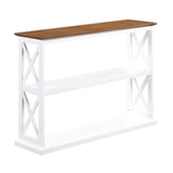 Convenience Concepts Coventry Console Table with Shelves, Driftwood ...