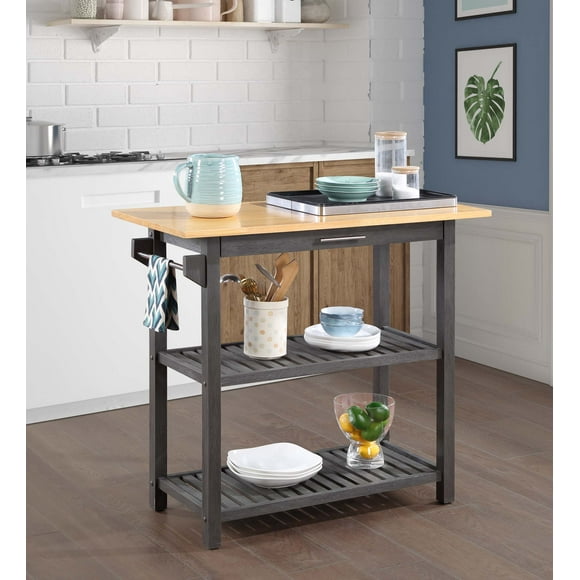 Gray Butcher Block Counters