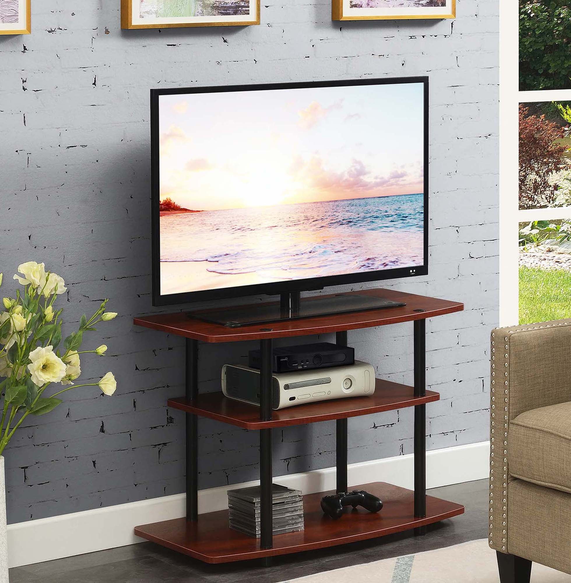 Convenience Concepts Designs2Go Entertainment Center, 3 Tier TV Stand ...