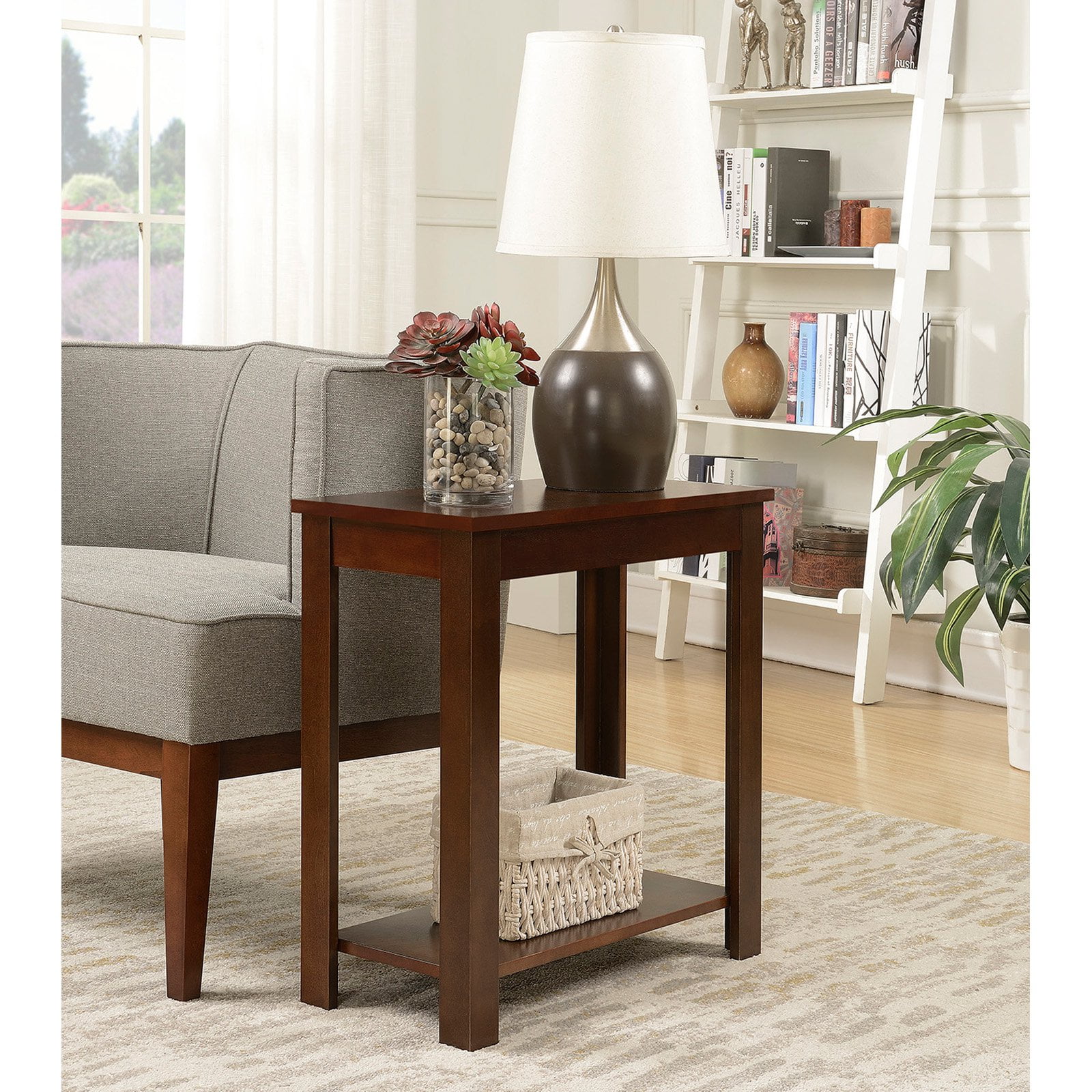 Convenience Concepts Designs2Go Baja Chairside End Table with Shelf ...