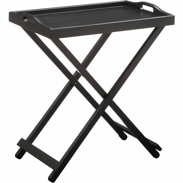 Convenience Concepts Designs2Go Folding Tray Table, Black - Walmart.com