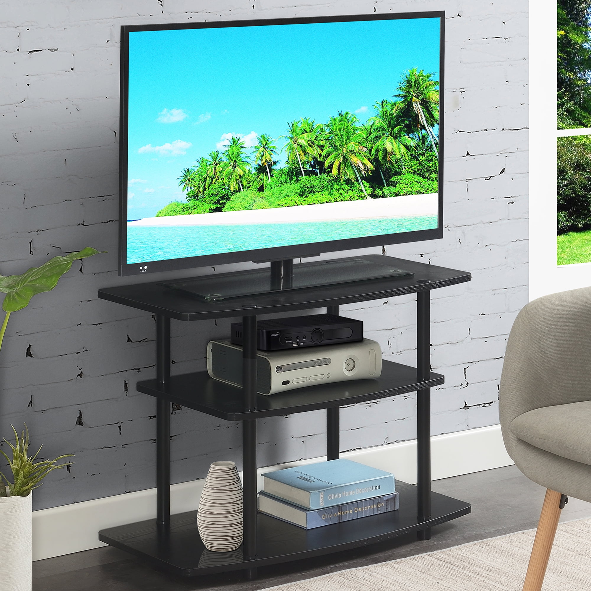 Convenience Concepts Designs2Go 3 Tier TV Stand Multiple Finishes ...