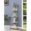 Convenience Concepts Designs2Go Classic Glass 5 Tier Tower, Black Glass ...