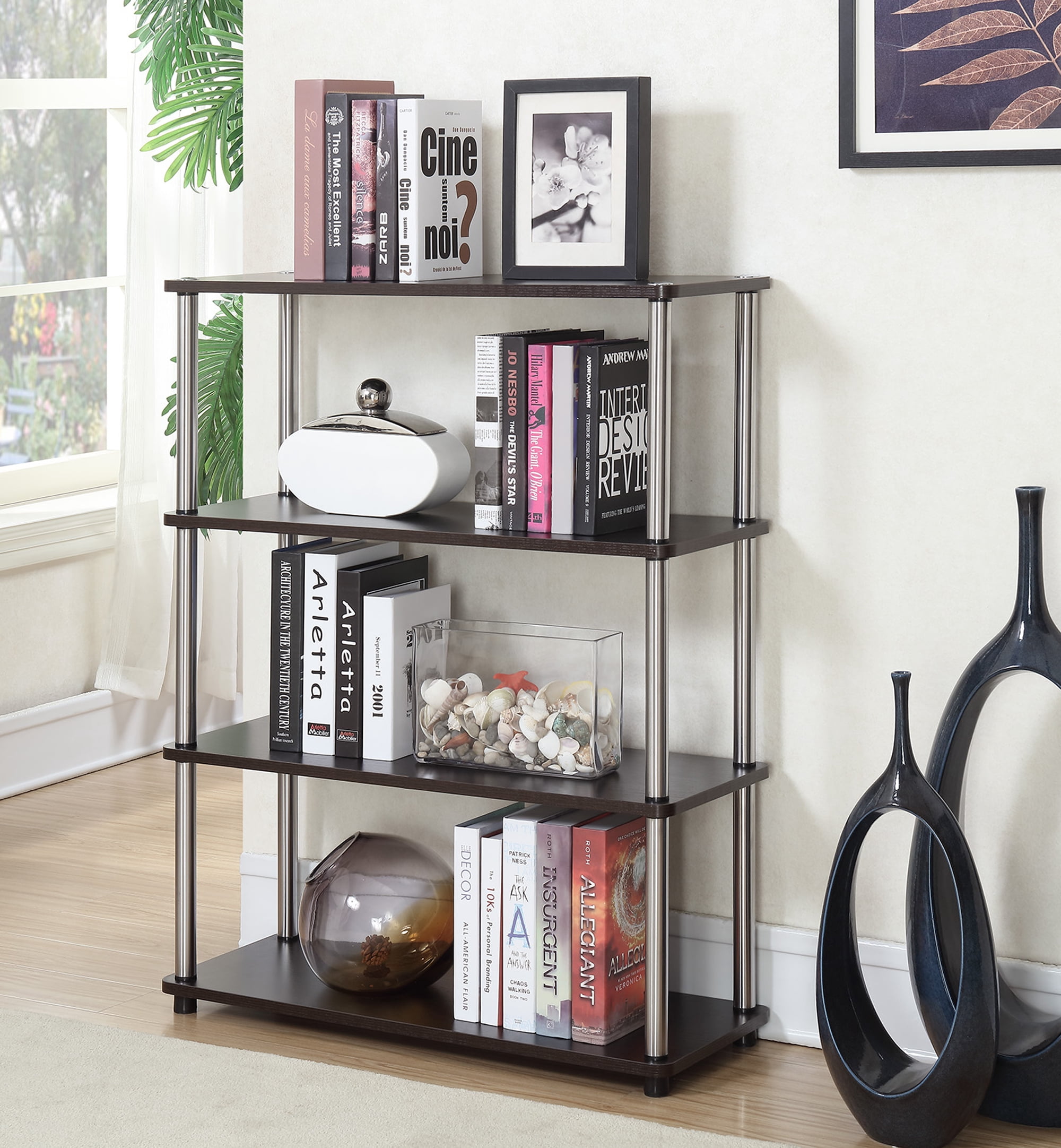 Convenience Concepts Designs2Go No Tools Bookcase - Walmart.com