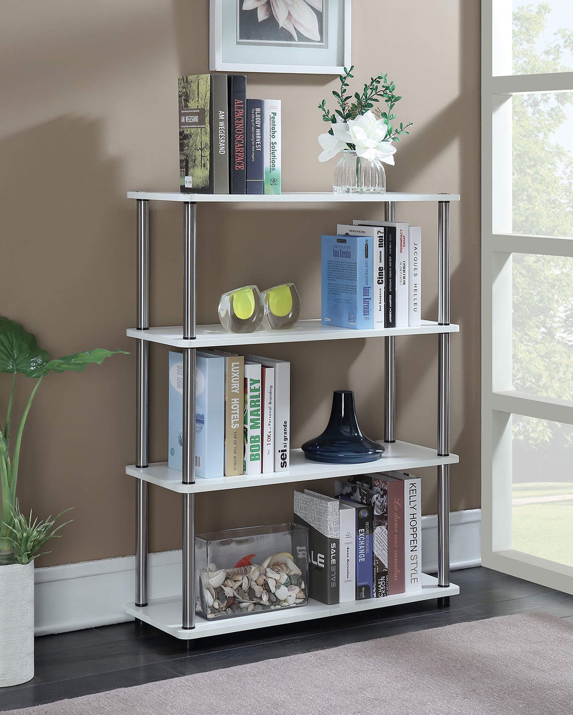 Convenience Concepts Designs2Go No Tools Bookcase - Walmart.com