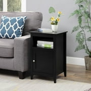 Black Storage End Table