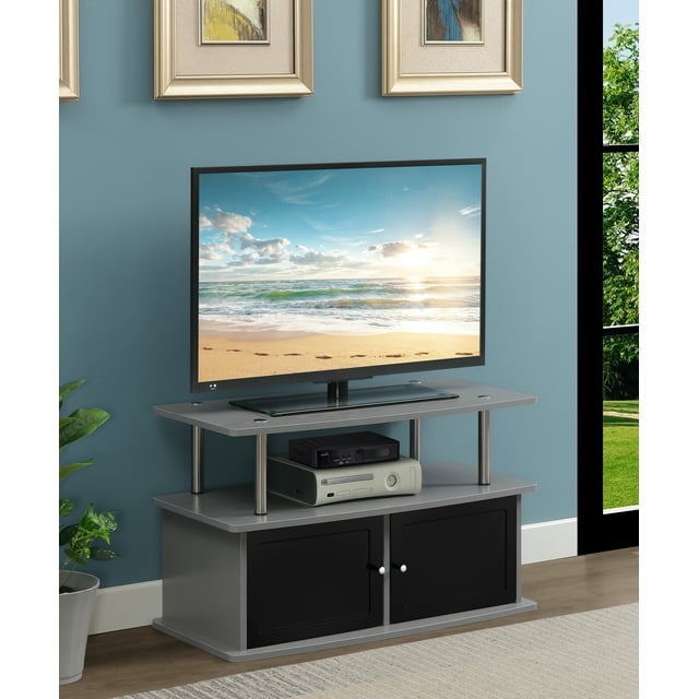 Convenience Concepts Designs2Go TV Stand with 2 Storage Cabinets and ...