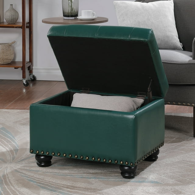 Convenience Concepts Designs4Comfort 5th Avenue Storage Ottoman, Forest ...