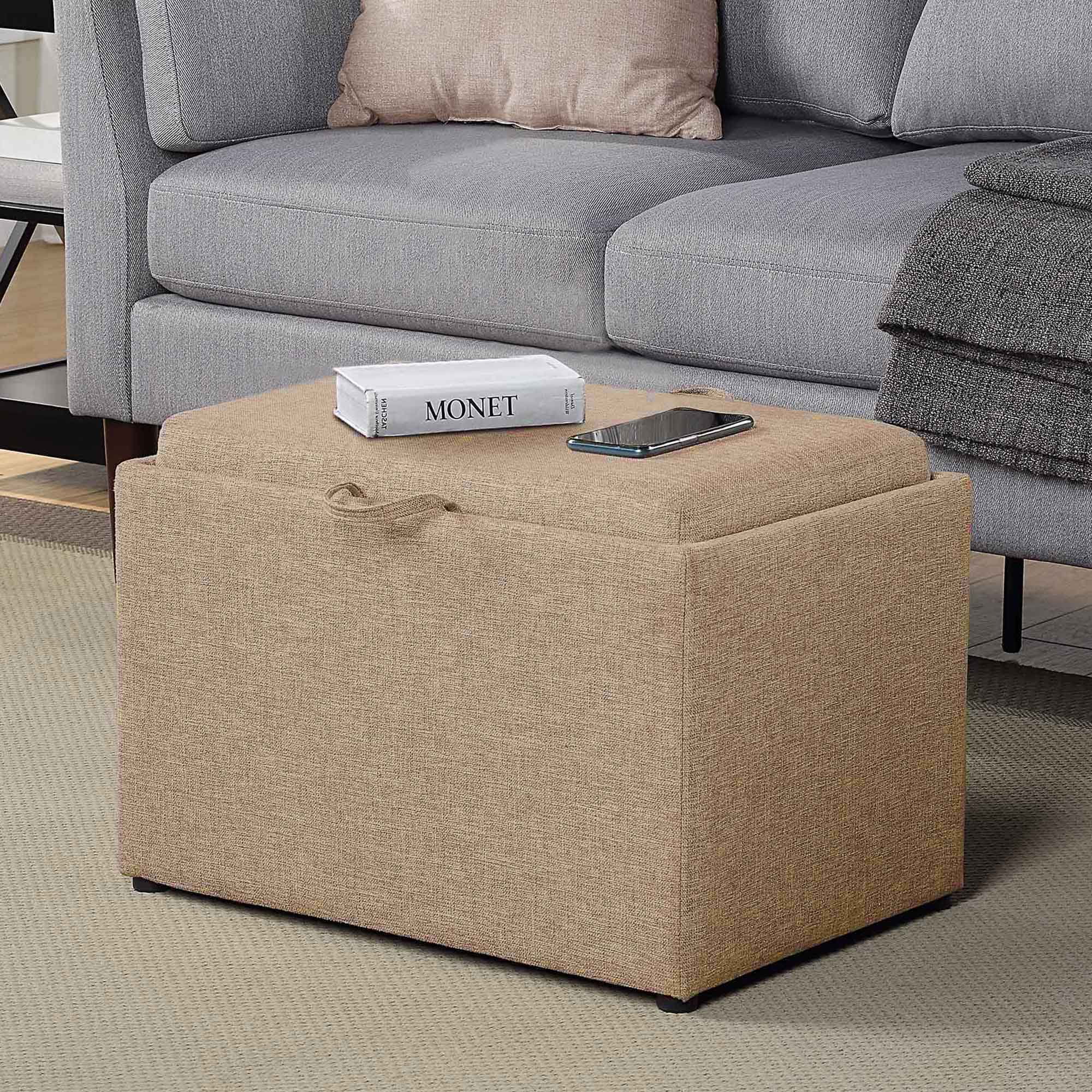 Convenience Concepts Designs4Comfort Accent Storage Ottoman with ...