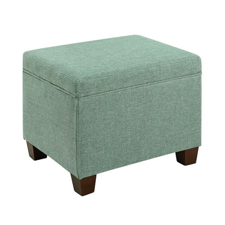 Convenience Concepts Storage Ottoman, Sandstone Fabric, Button-Tufted ...