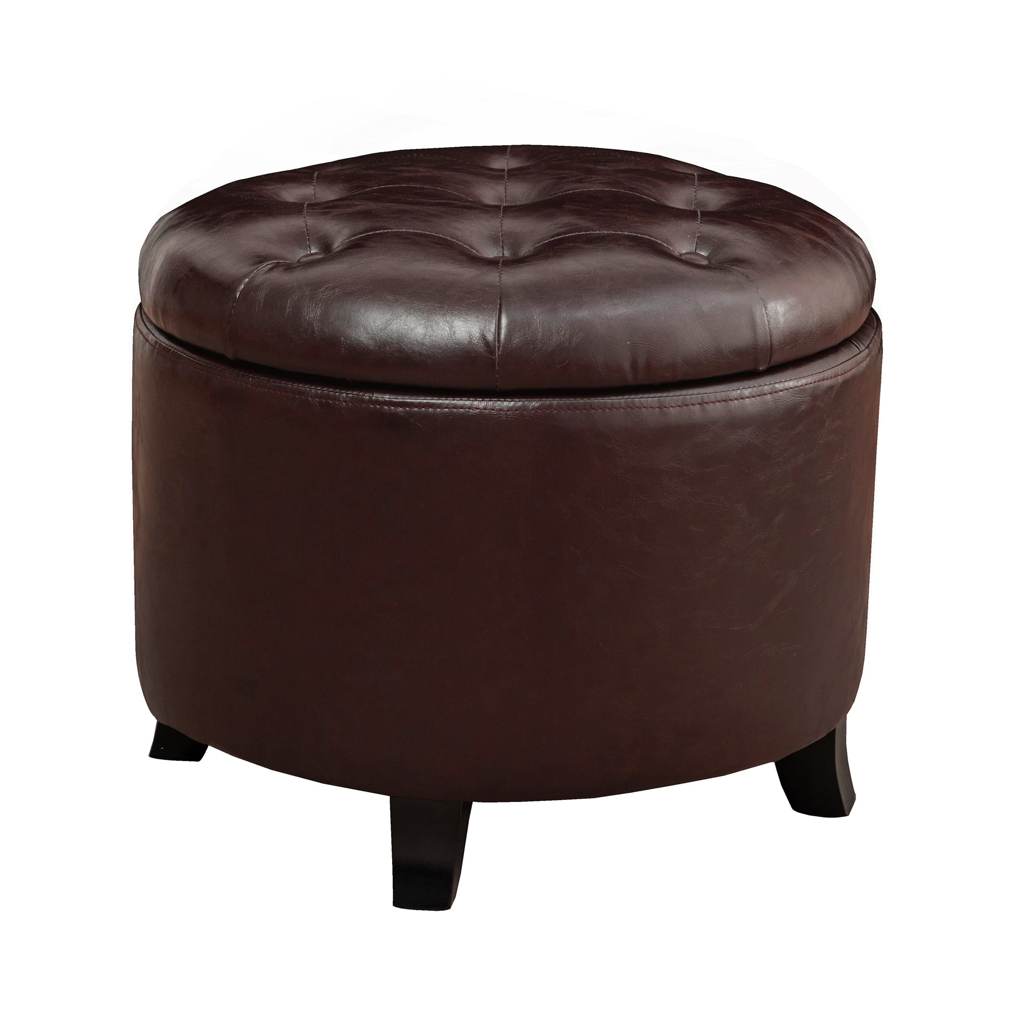Convenience Concepts Designs4Comfort Unique Small Storage Foot Stool in ...