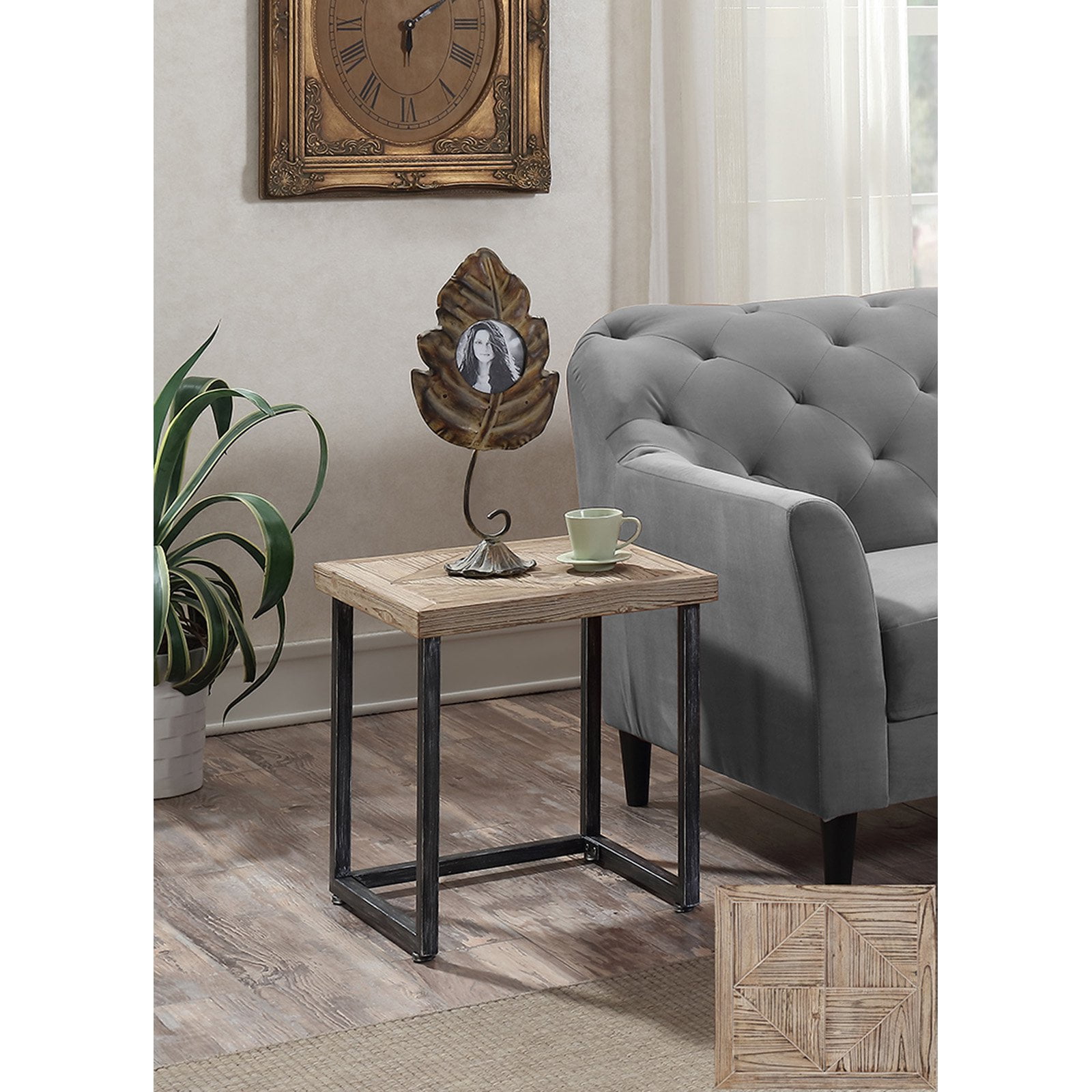 Convenience Concepts Laredo Parquet End Table - Walmart.com