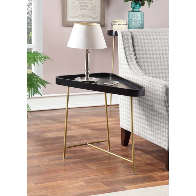 Convenience Concepts Lunar Triangle End Table, Multiple Finishes ...