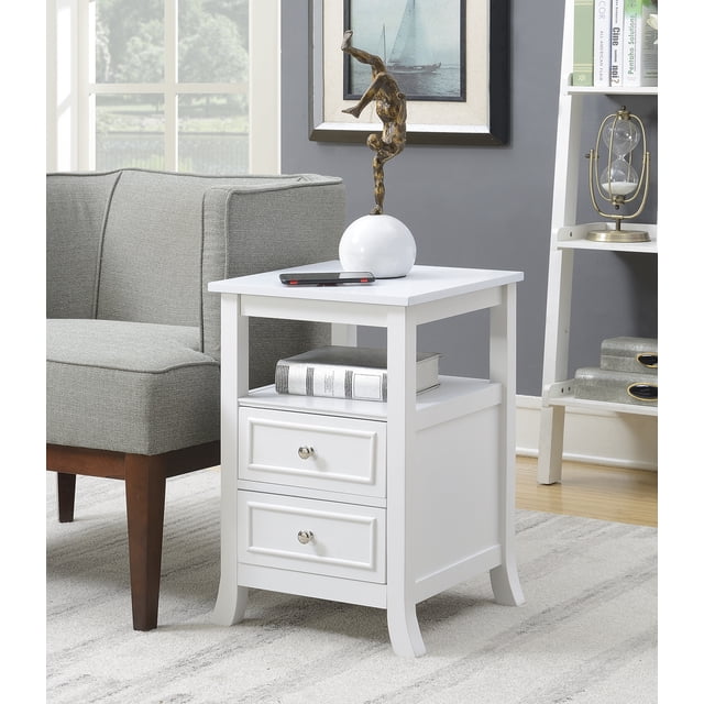 Free Shipping! Convenience Concepts Melbourne 2 Drawer End Table with ...