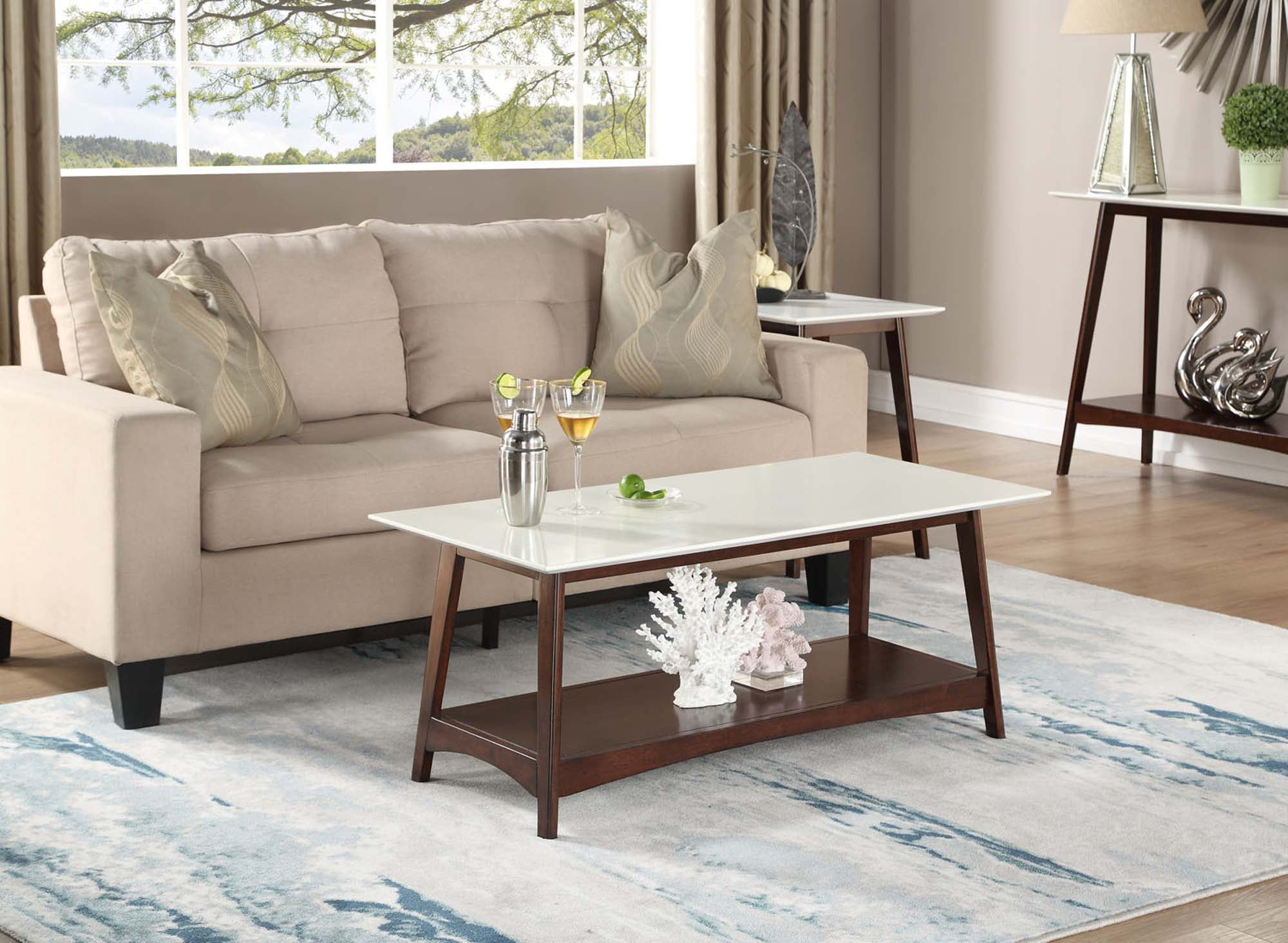 Convenience Concepts Modern Alpine Coffee Table, Multiple Colors ...