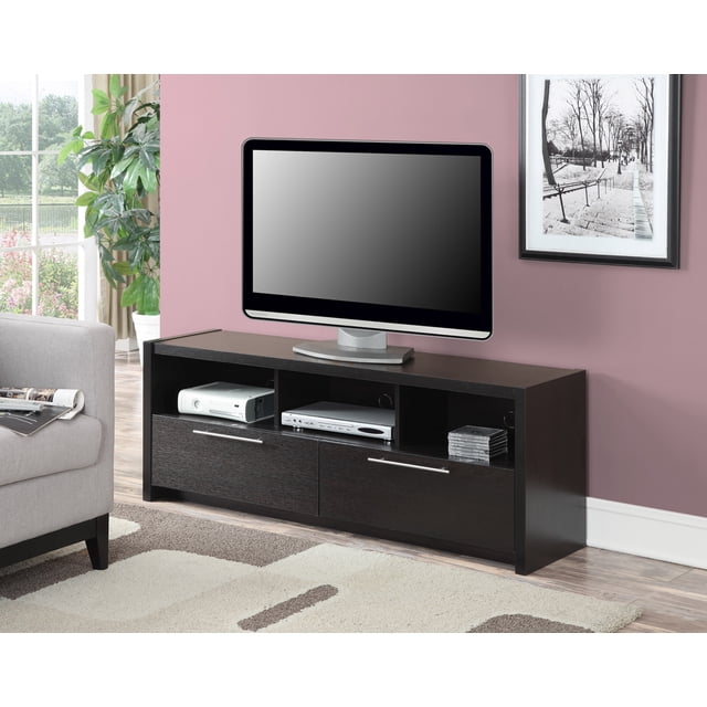 Convenience Concepts Newport Marbella TV Stand with Cabinets and ...