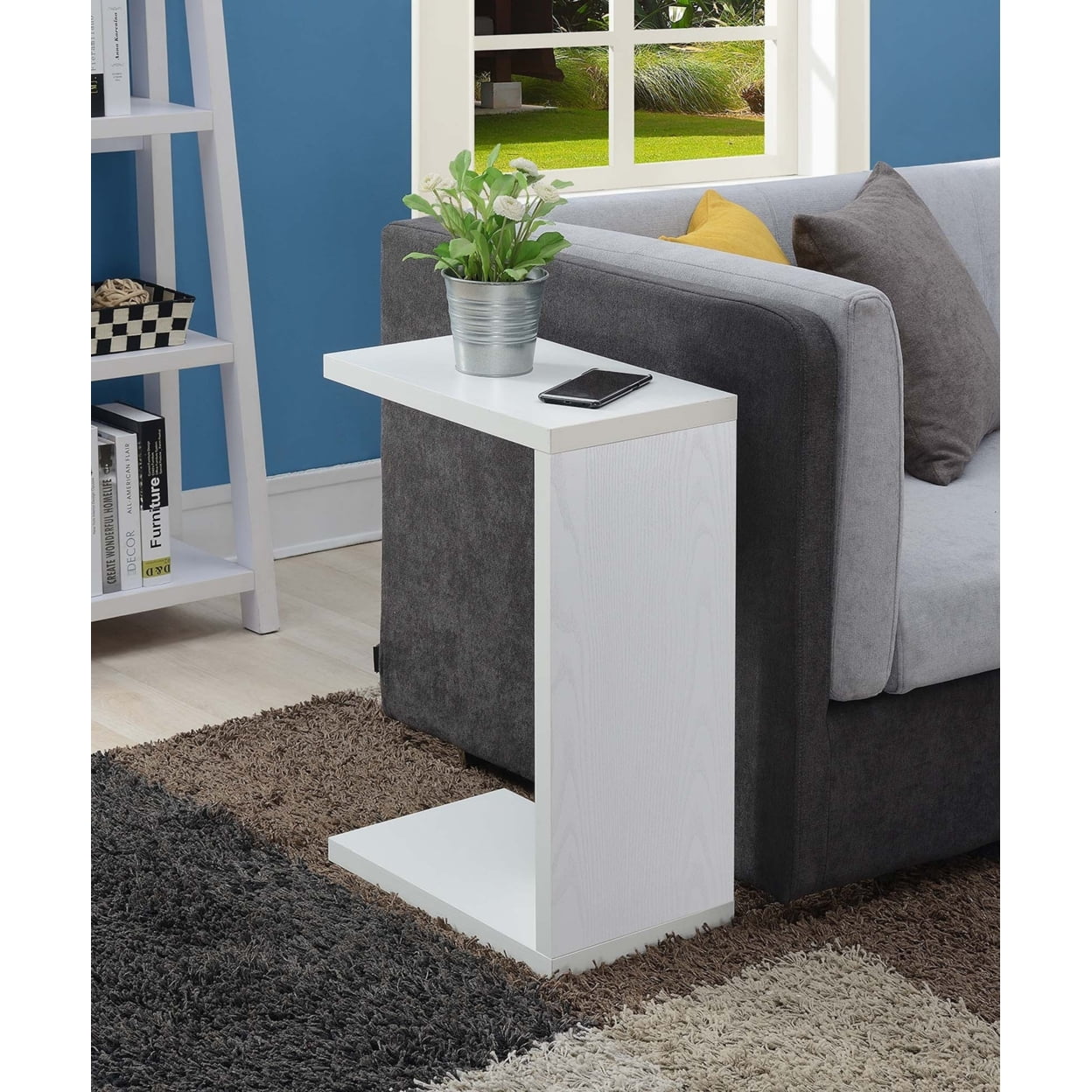 Convenience Concepts Northfield Admiral C End Table, White - Walmart.com