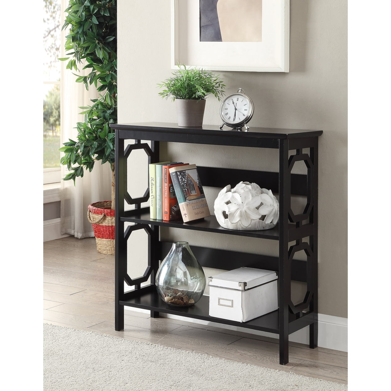 Convenience Concepts Omega 3 Tier Bookcase, Multiple Finishes - Walmart.com