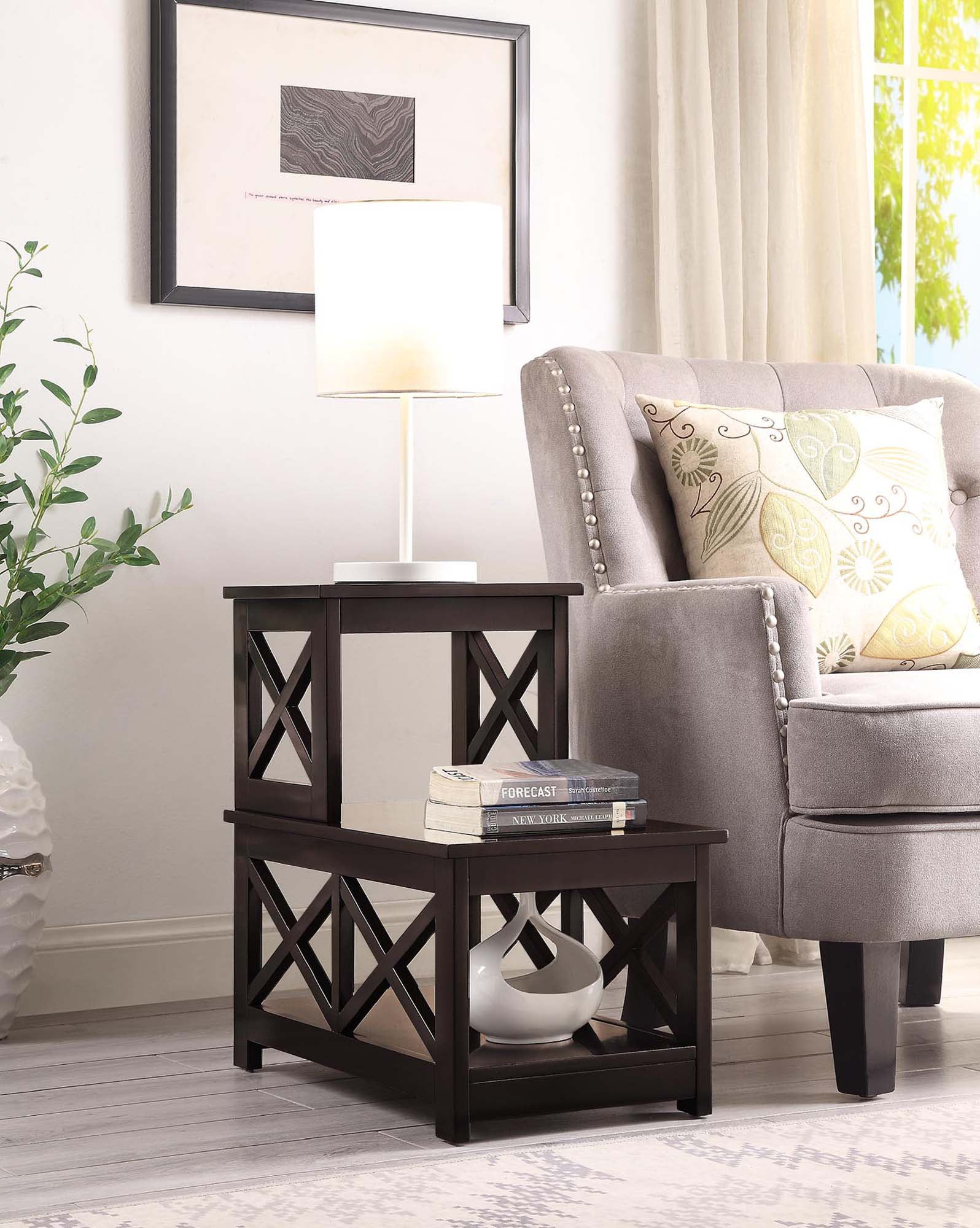 Convenience Concepts Oxford 2 Step Chairside End Table, Multiple ...