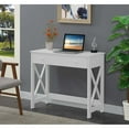 Convenience Concepts Oxford 30 inches Tall 1 Drawer 36-inch Desk, White ...