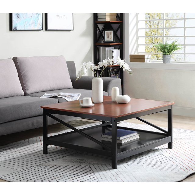Convenience Concepts Oxford 36" Square Coffee Table, Multiple Finishes ...