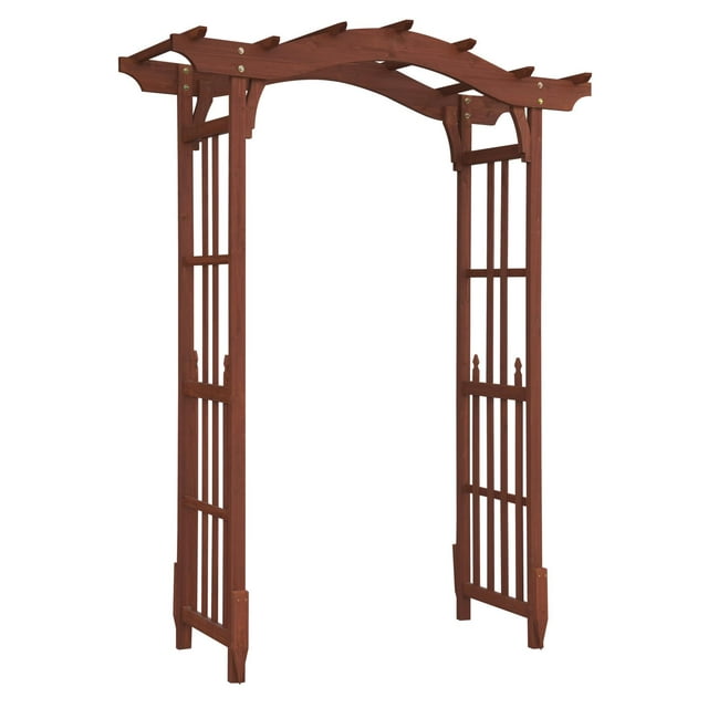 Convenience Concepts Oxford Fir Wood Garden Arbor - Walmart.com