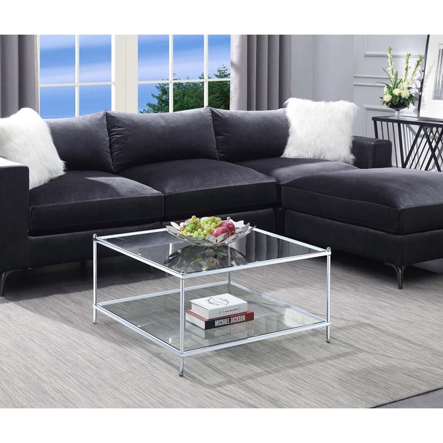 Convenience Concepts Royal Crest Square Coffee Table - Walmart Business ...