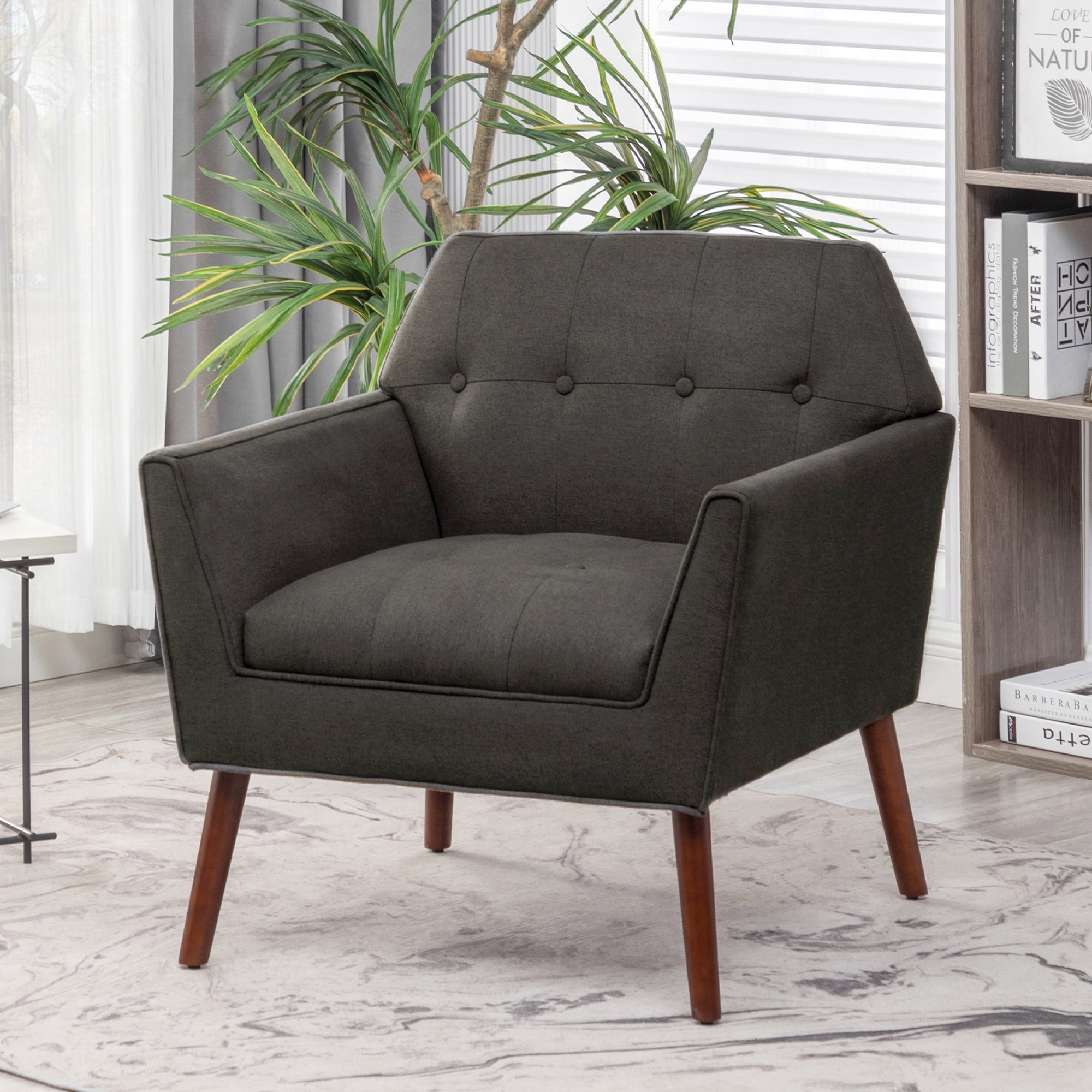 Free Shipping! Convenience Concepts Take a Seat Andy Accent Chair, Dark ...