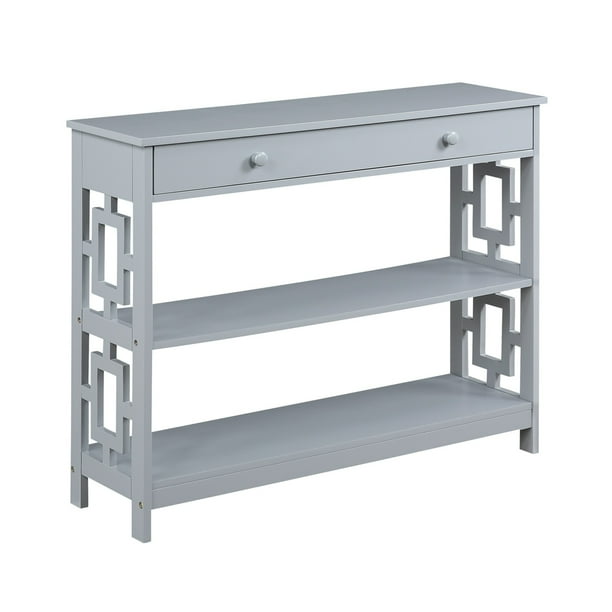 Convenience Concepts Town Square Contemporary Console Table with Drawer ...