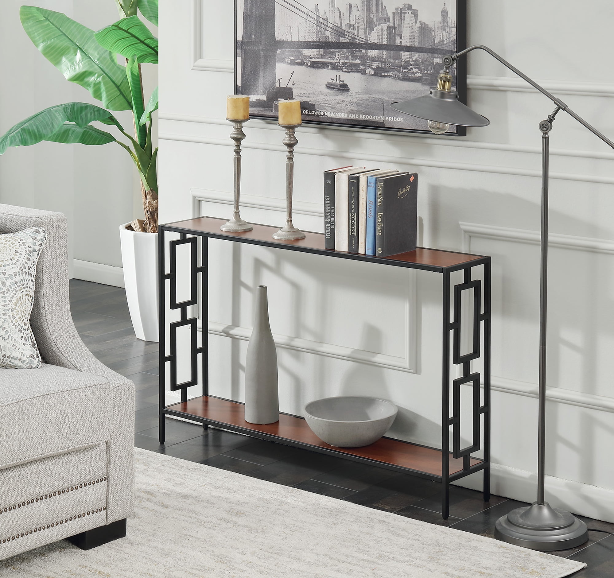 Convenience Concepts Town Square Metal Console Table - Walmart.com