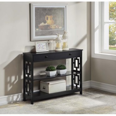Free Shipping! Convenience Concepts Mission 1 Drawer Console Table ...