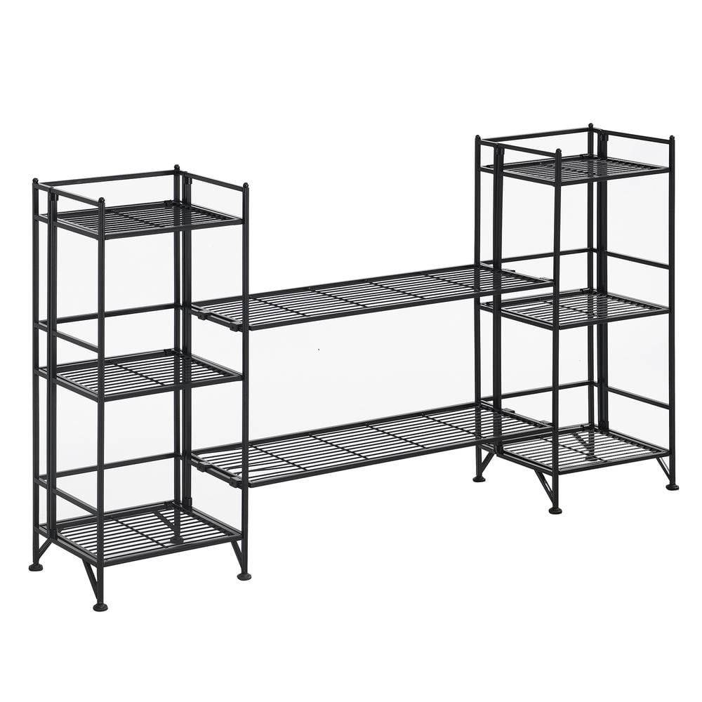 Convenience Concepts Xtra Storage 3-Tier Modern Metal Folding Shelves ...