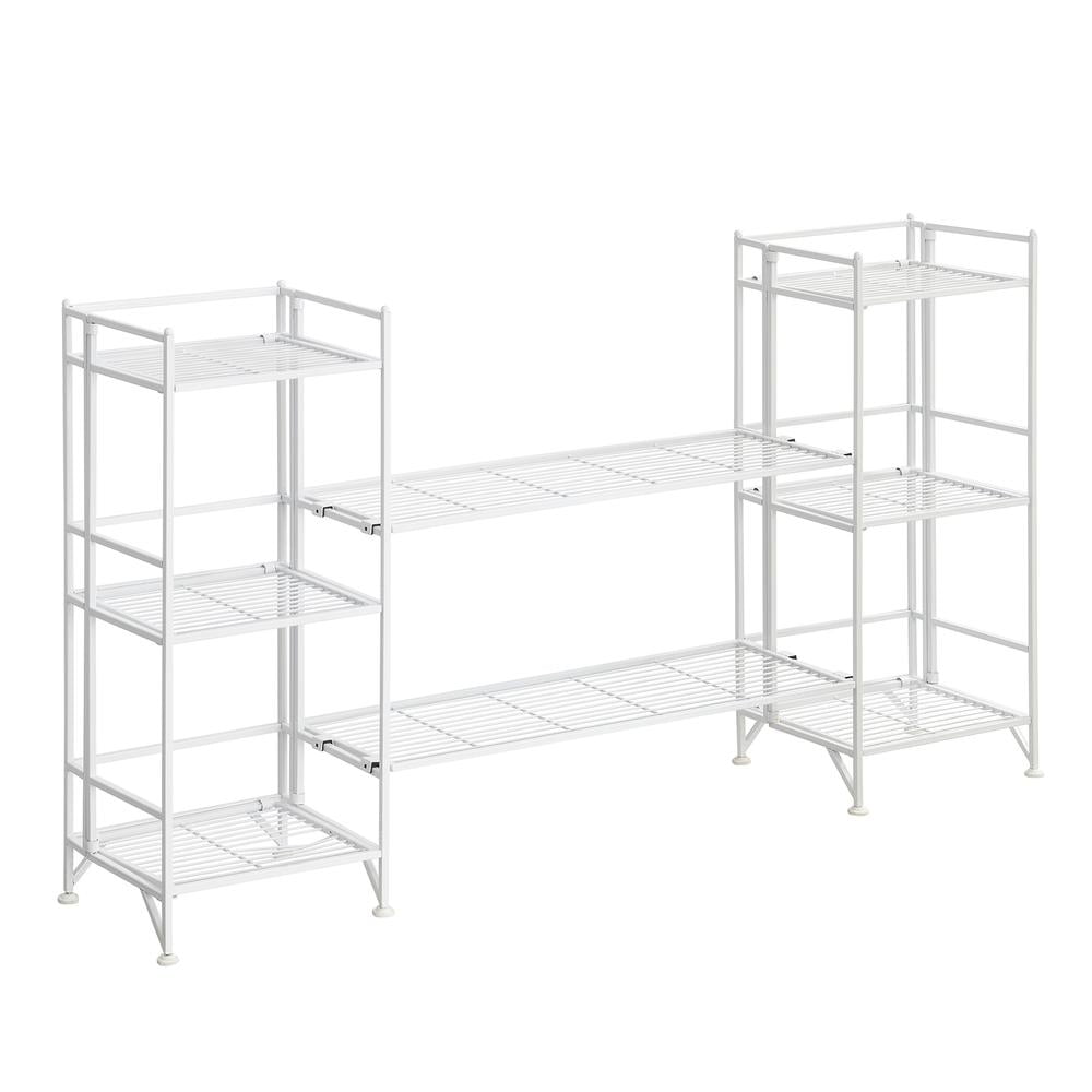 Convenience Concepts Xtra Storage 3-Tier Modern Metal Folding Shelves ...