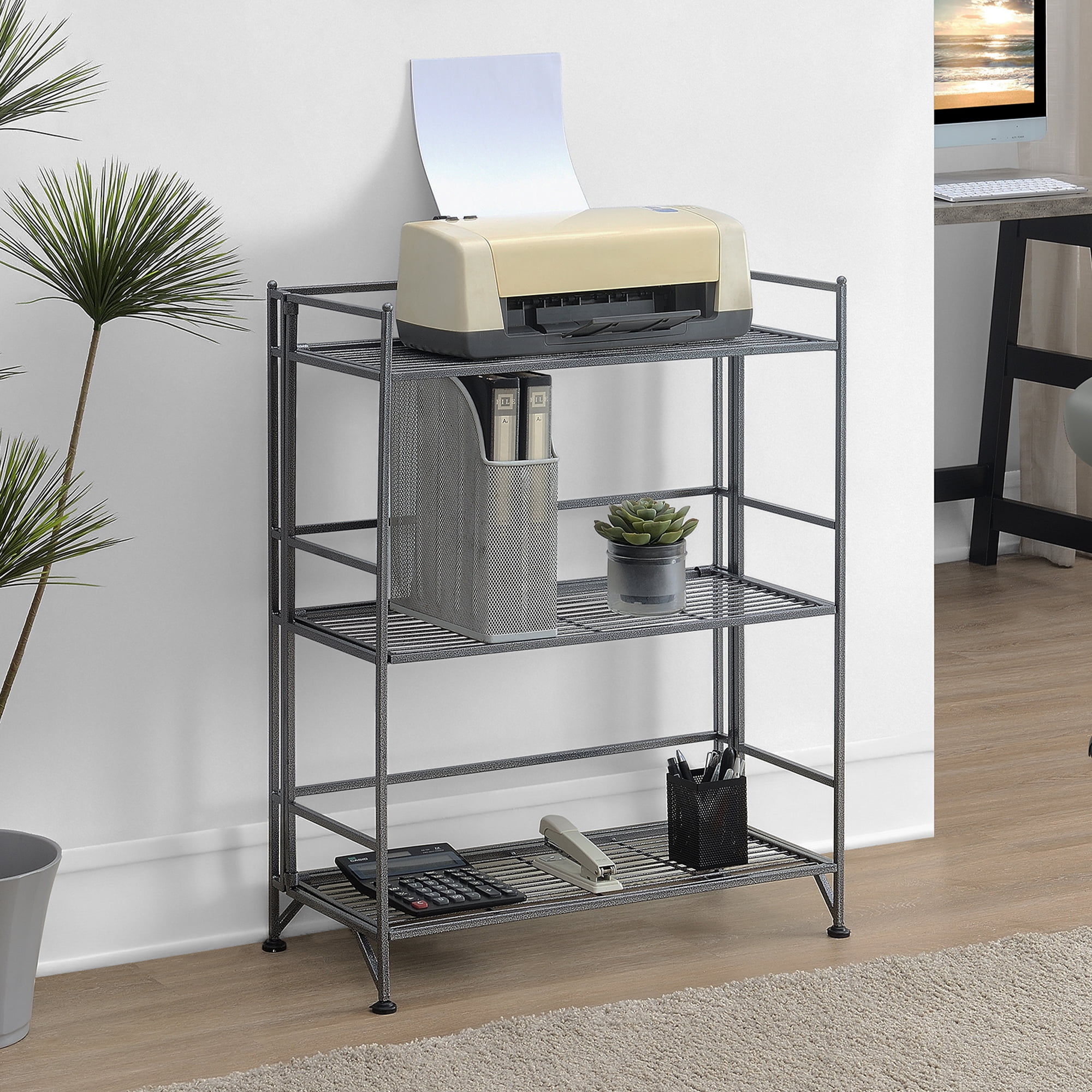 Free Shipping! Convenience Concepts Xtra Storage 3 Tier Wide Folding ...