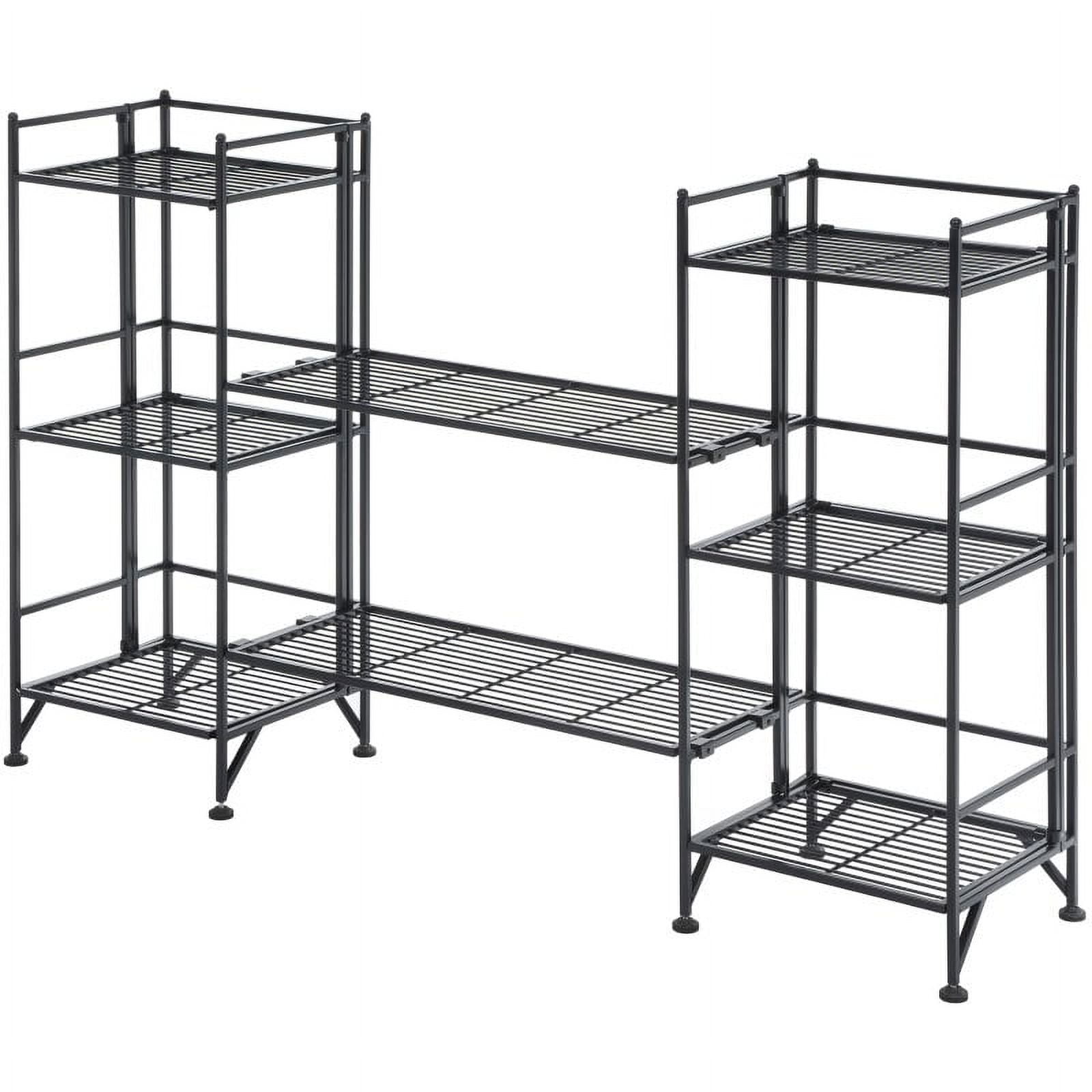 Convenience Concepts Xtra Storage 4-Piece Metal Folding-Shelf, Black ...
