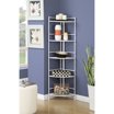 Convenience Concepts 3-Tier Corner Folding Metal Corner Shelf, Black ...