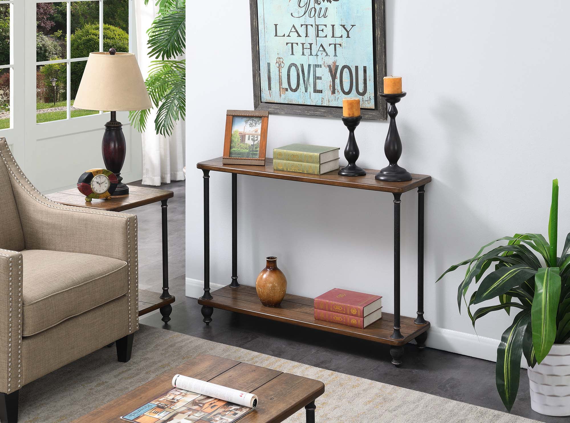 Convenience Concepts Zion Console Table - Walmart.com