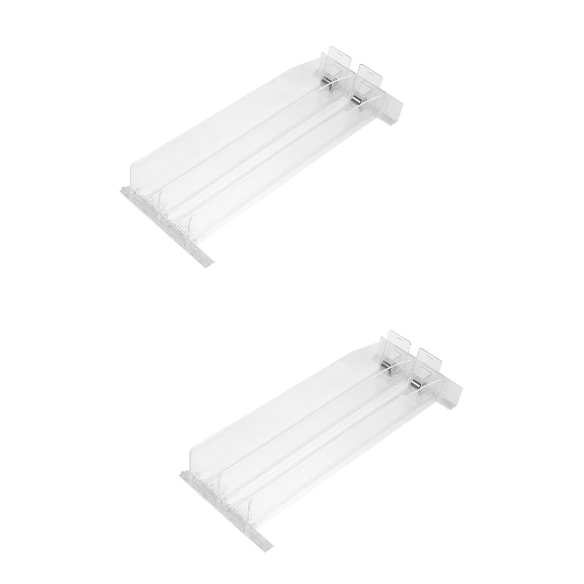 Convenience Handy Shelf Pusher Drink Organizer for Refrigerator Plastic ...