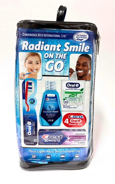 Convenience Kits International Radiant Smile On The Go 4 pc Oral Care ...
